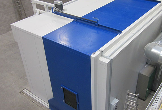 Acoustical spray booth