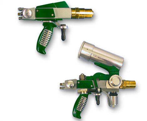 Flame powder spray systems