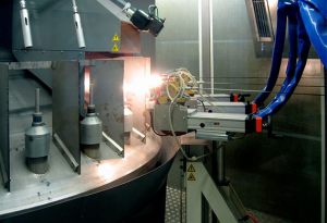 Flame wire spray systems
