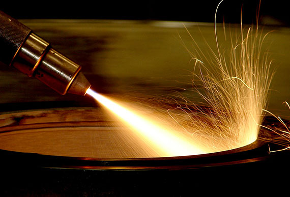 Flame wire spray systems